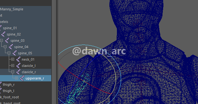 [Maya]Rigging 02 - Skinning